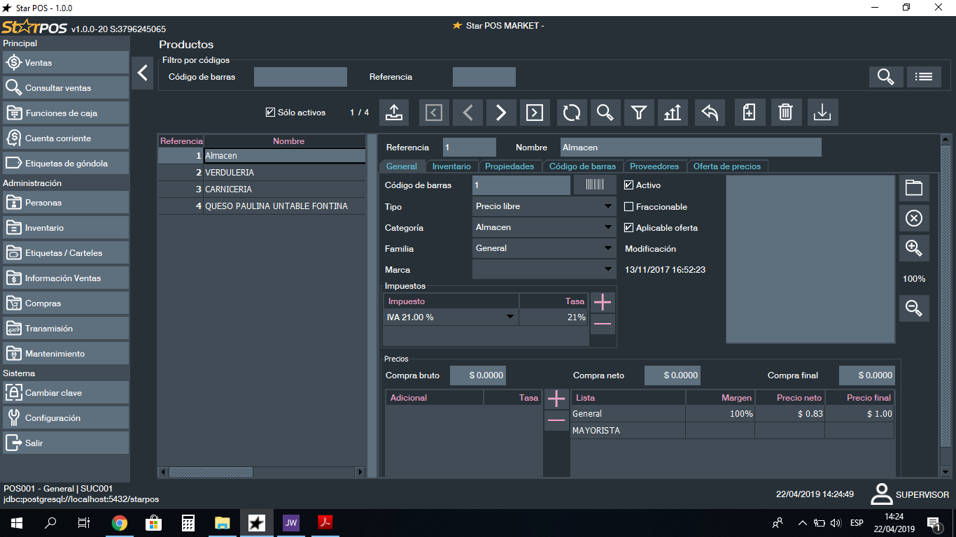 SISTEMA MULTIRUBRO :: puntosdeventabianchi